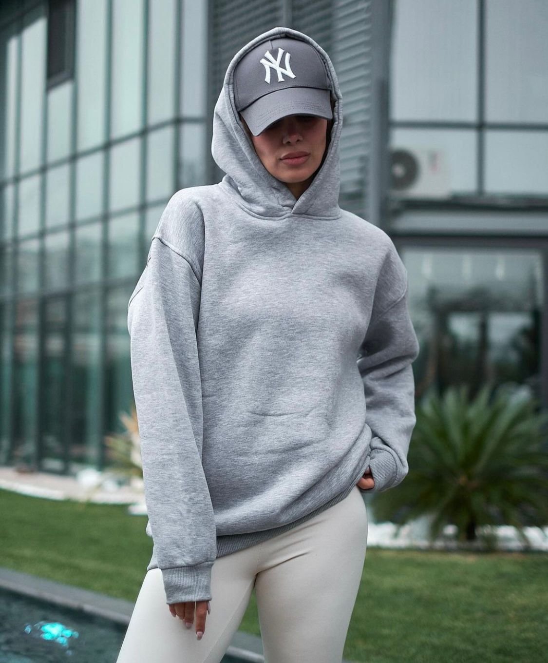 Plain Grey Hoodie - Fit Move